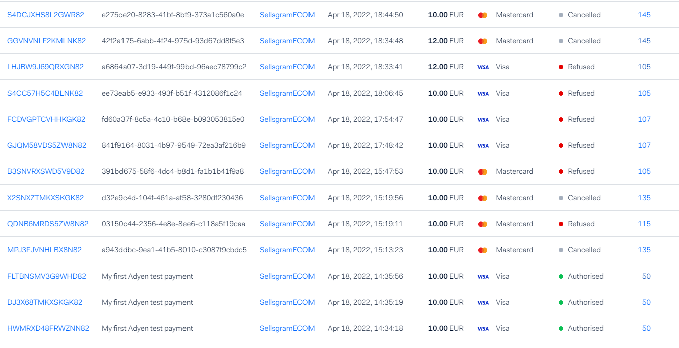 The payment was refused. Please try a different payment method or card. · Issue #23 · adyen ...
