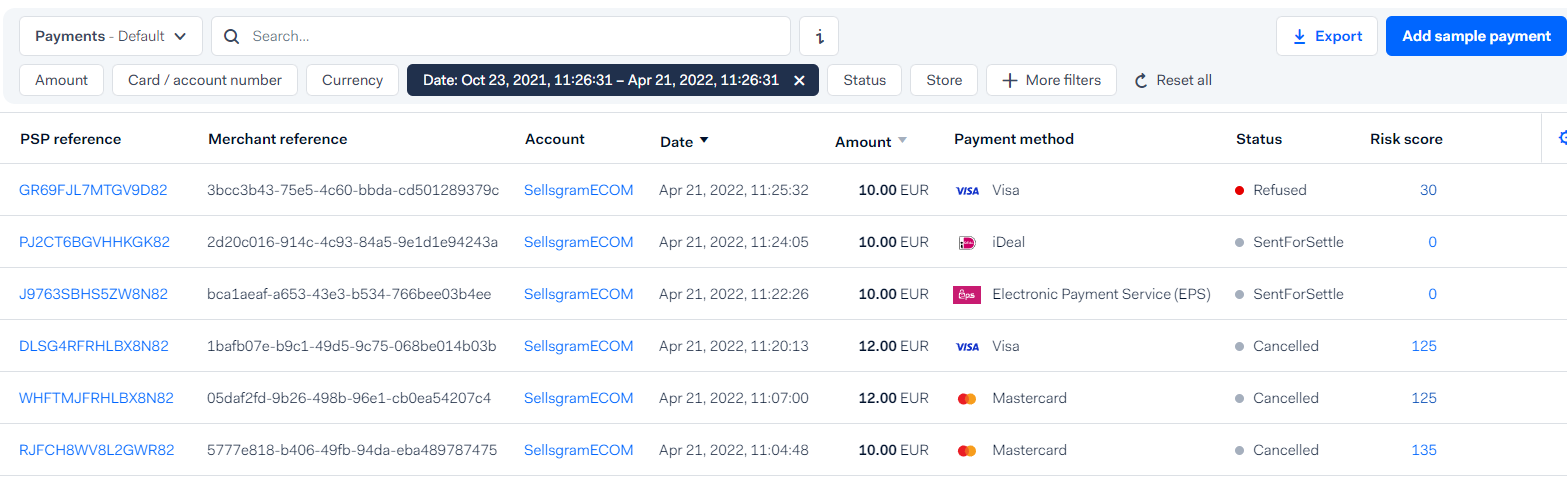 The payment was refused. Please try a different payment method or card. · Issue #23 · adyen ...