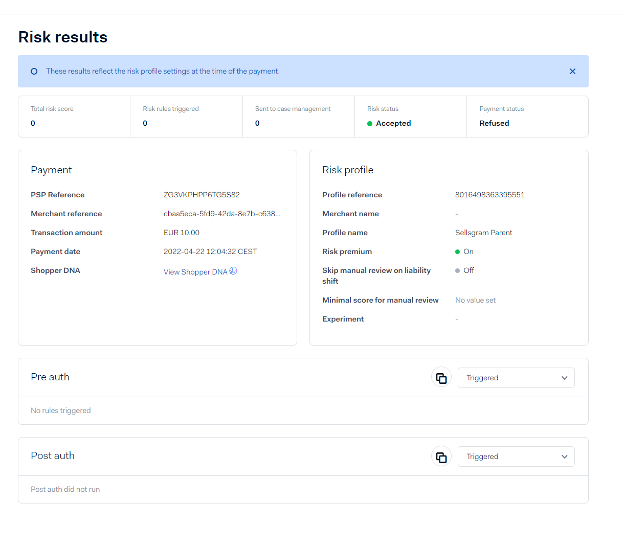 The payment was refused. Please try a different payment method or card. · Issue #23 · adyen ...