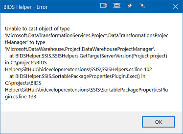 BIDS Helper - Error: Sortable Package Properties Report · Issue #89 · BIDeveloperExtensions ...