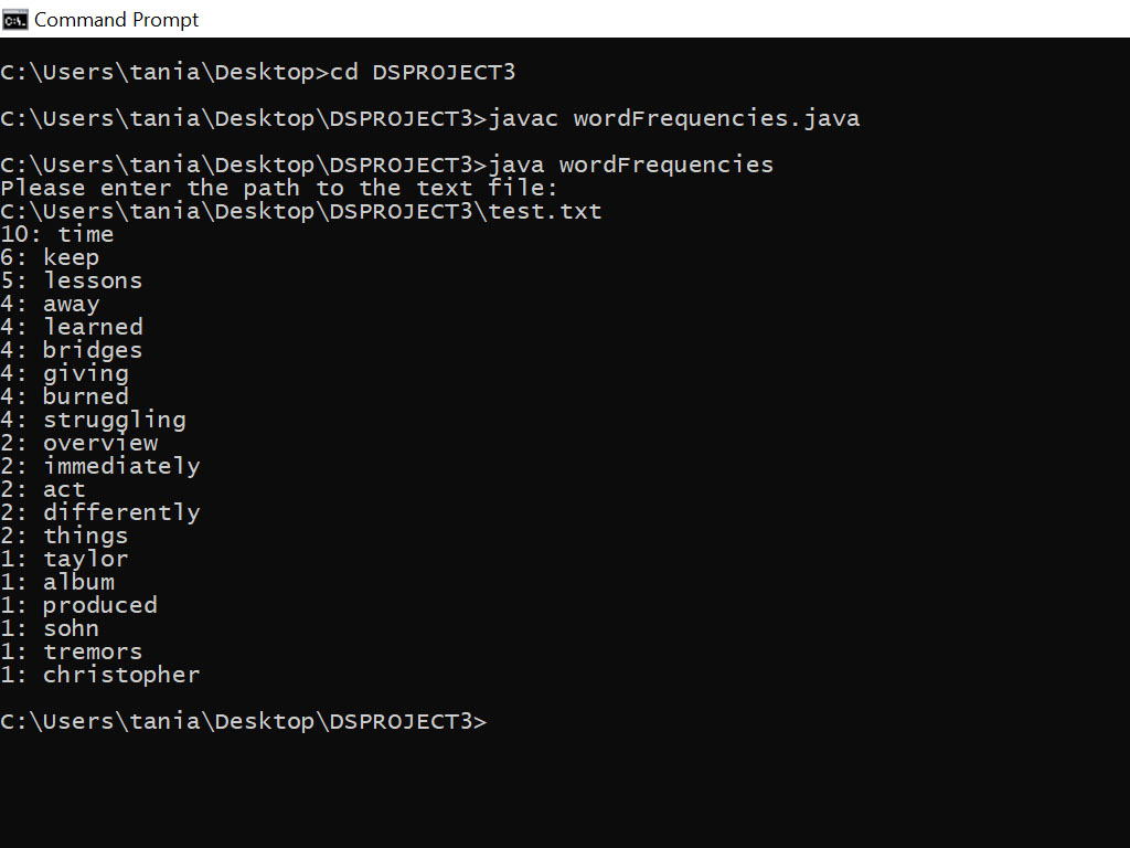 GitHub - tatianaazulay/word-frequencies