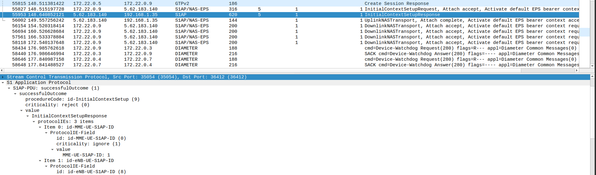 EPC is not accepting the attach accept from eNB · Issue #1002 · open5gs/open5gs · GitHub