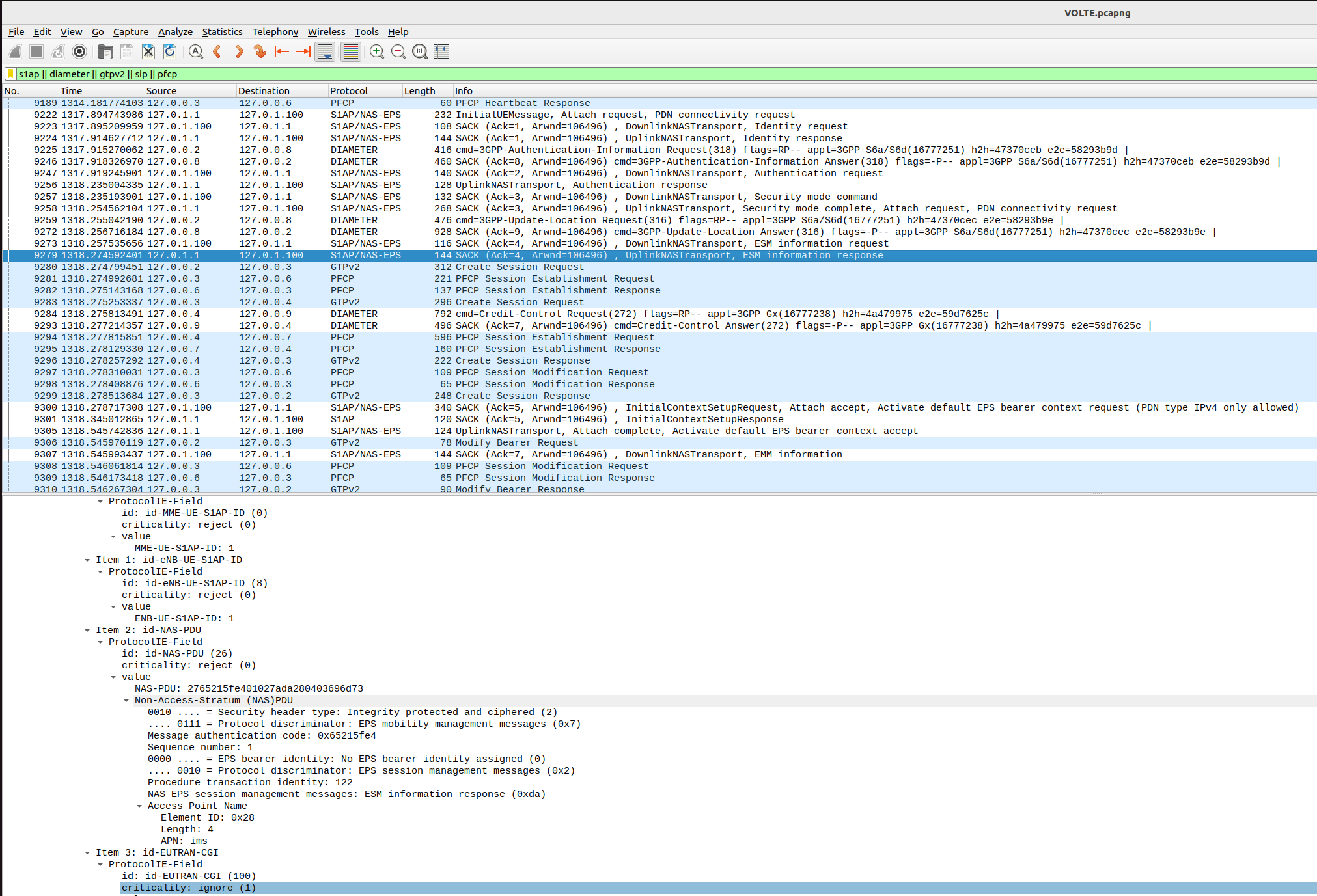 Unable to establish connection between PCSCF and PCRF. · Issue #1841 ...