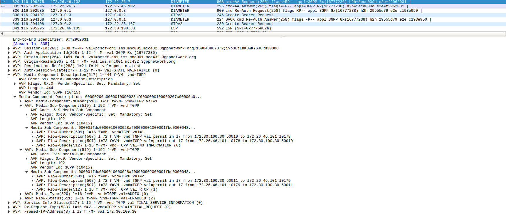Semantic error from UE on modify bearer · Issue #447 · open5gs/open5gs ...