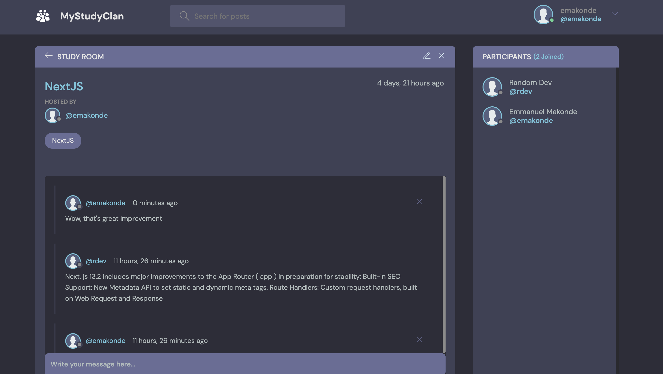 Github Mshanga Mystudyclan