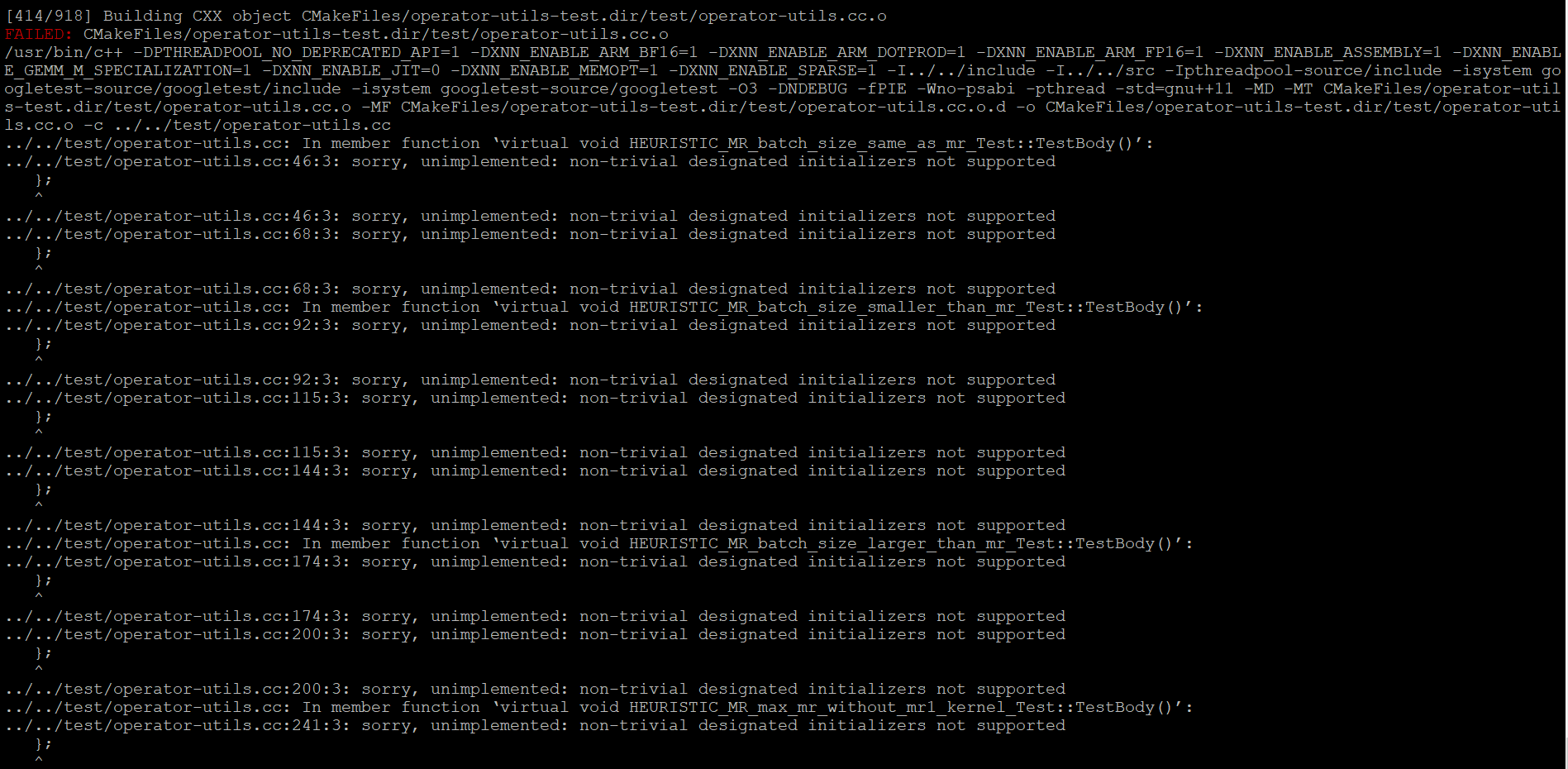 Error while building XNNPACK on X86 CPU · Issue #3399 · google/XNNPACK · GitHub