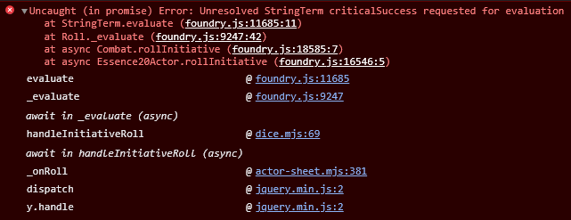 Initiative roll fails when up/down shifts causes shift go outside d20 ...