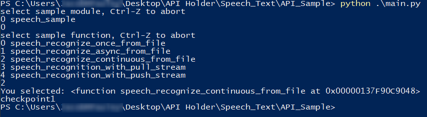 sample_speech.py crashes · Issue #234 · Azure-Samples/cognitive-services-speech-sdk · GitHub