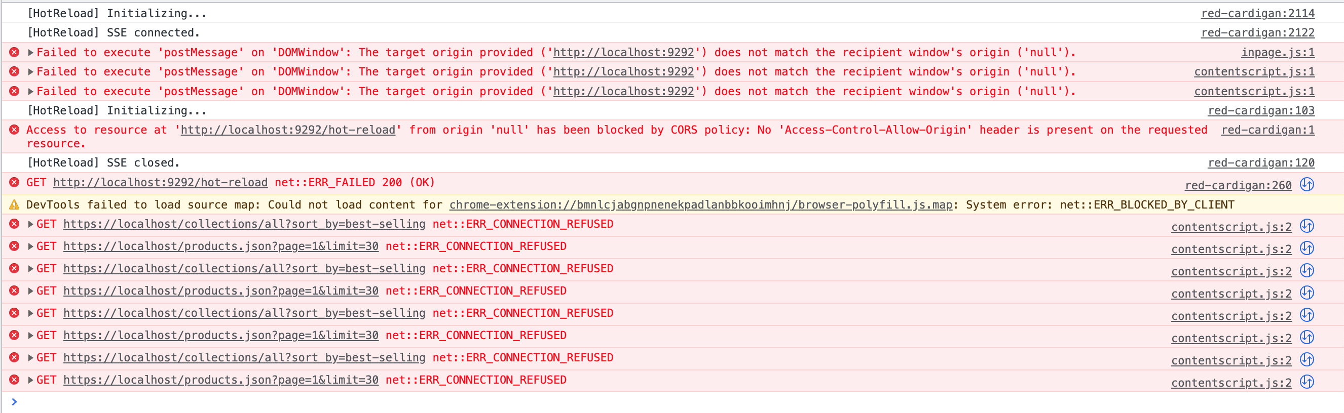 [Bug]: HMR Not working with `shopify app dev` · Issue #1646 · Shopify/cli · GitHub
