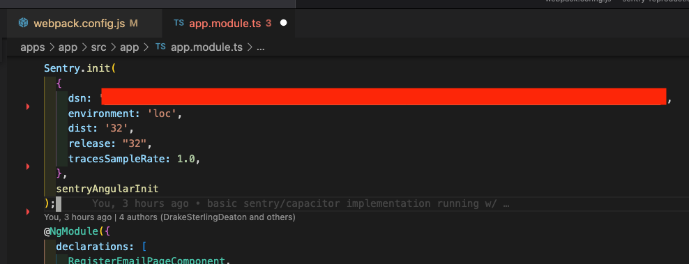 Stacktrace of capacitor-wrapped angular-ivy Sentry on WKWebView provides no references to app ...