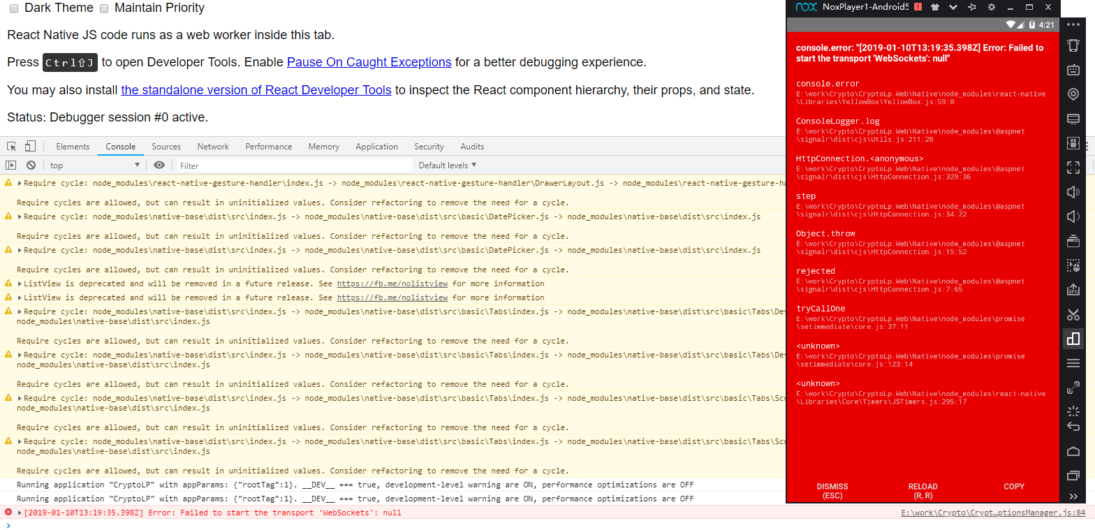 Can't connect from React Native · Issue #6565 · dotnet/aspnetcore · GitHub