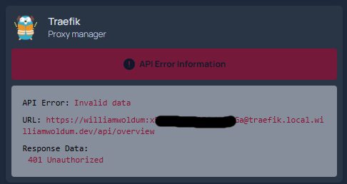 How to setup Traefik widget (basic auth) · gethomepage homepage · Discussion #818 · GitHub