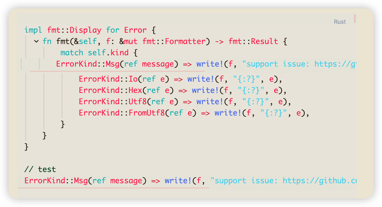When the width of the code is too long, it is easy to collapse to the ...