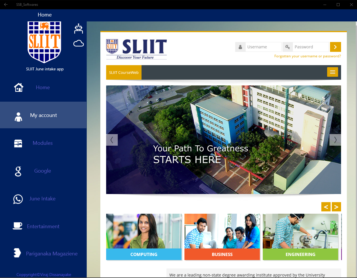 GitHub - VirajDissanayake/SLIIT-June-intake-UWP-app