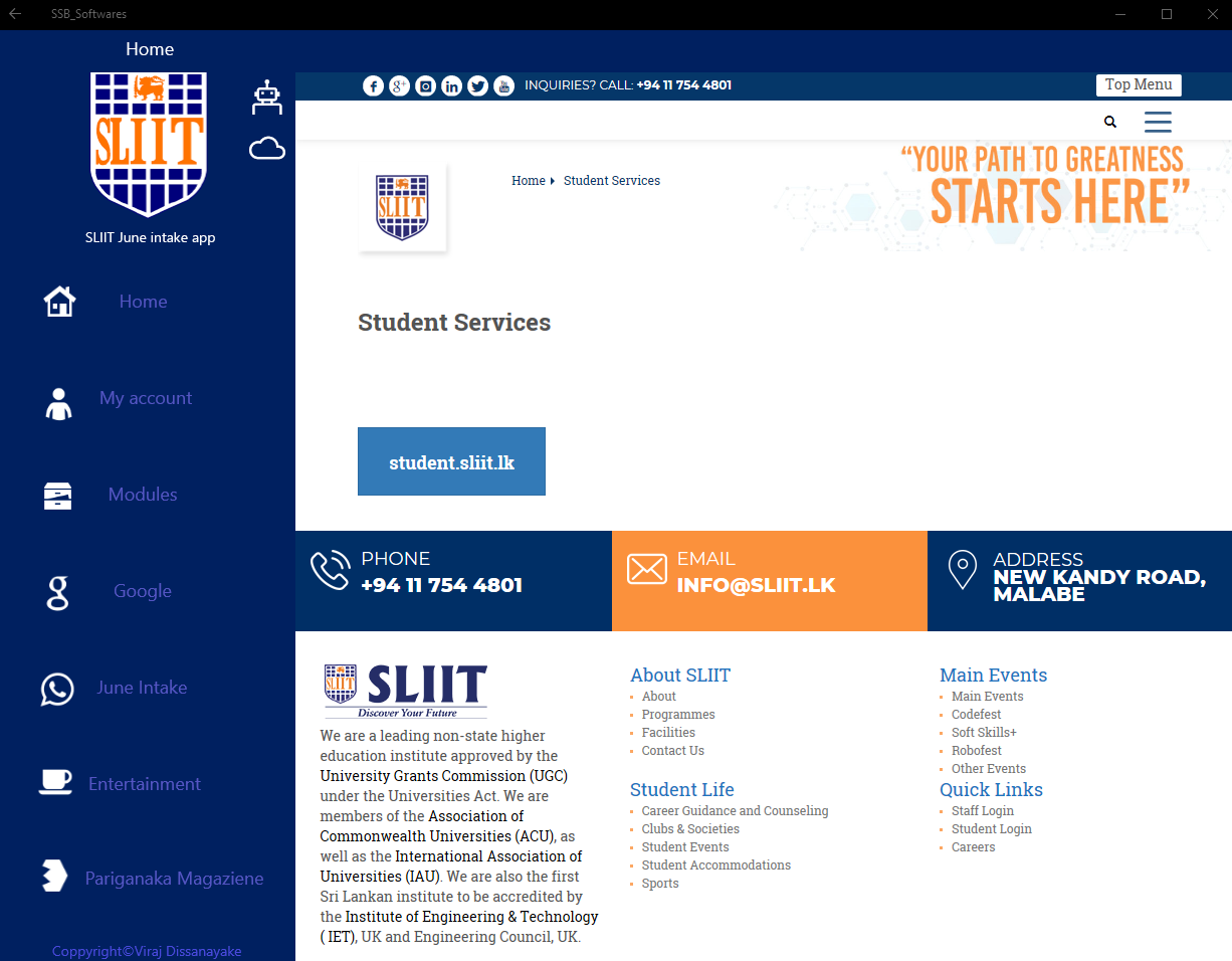 GitHub - VirajDissanayake/SLIIT-June-intake-UWP-app