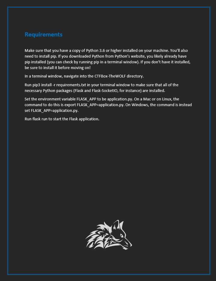 GitHub - VirajDissanayake/WOLF_CTF_Box