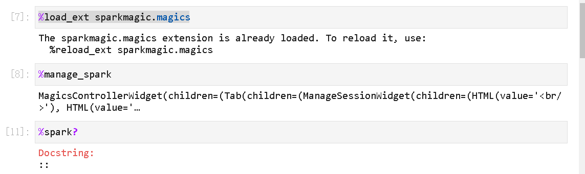 No Widget Shown Popup While Executing Manage Spark · Issue 453 · Jupyter Incubator