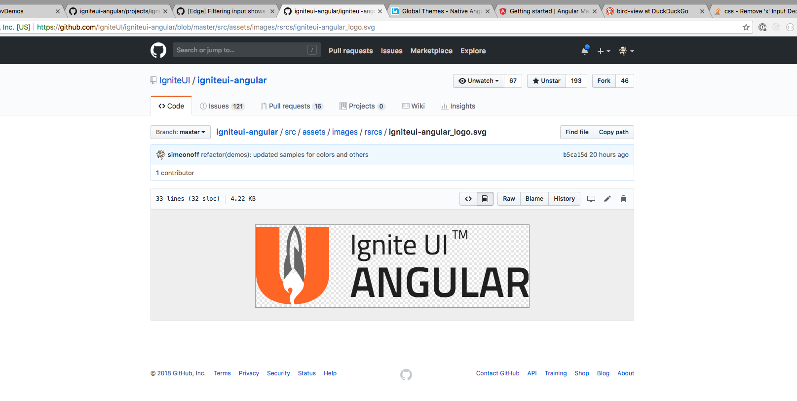 Samples logo misspelled · Issue #1768 · IgniteUI/igniteui-angular · GitHub