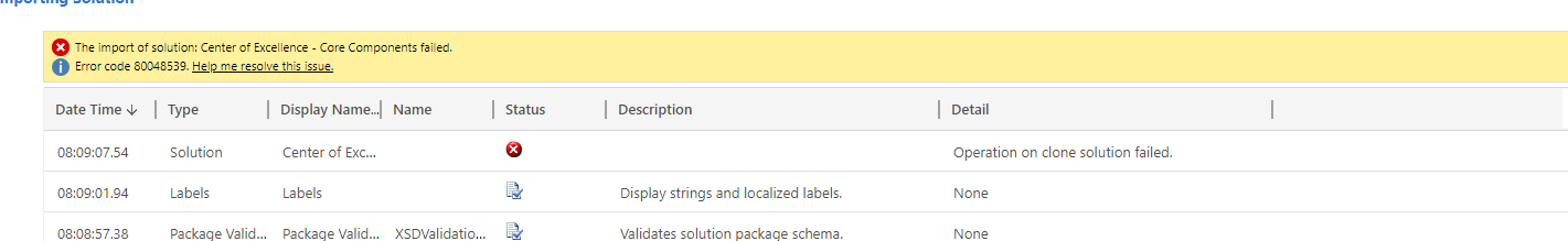 [CoE Starter Kit - BUG] Solution upgrade failed · Issue #3798 ...