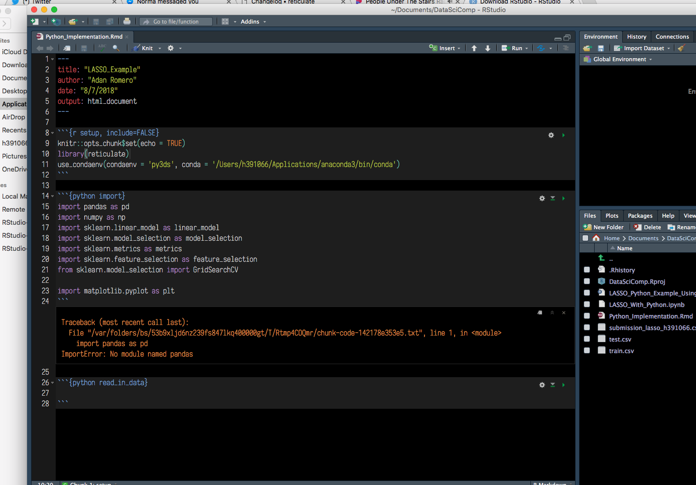 Rstudio 1.2 crashes when python code is rerunned · Issue #214 · rstudio/reticulate · GitHub