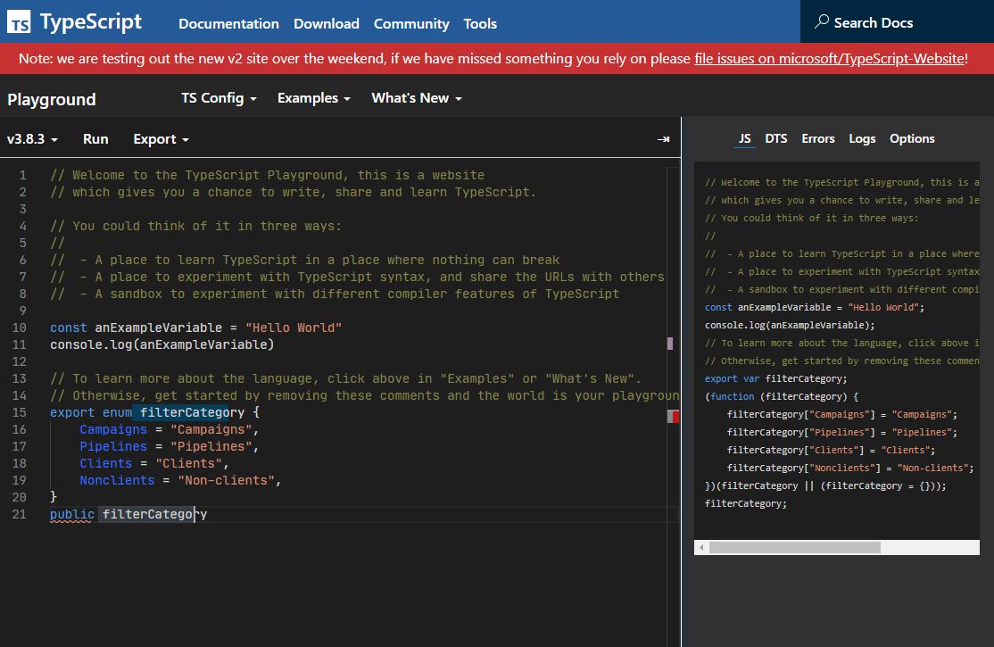 Playground: Cursor position problem · Issue #448 · microsoft/TypeScript-Website · GitHub