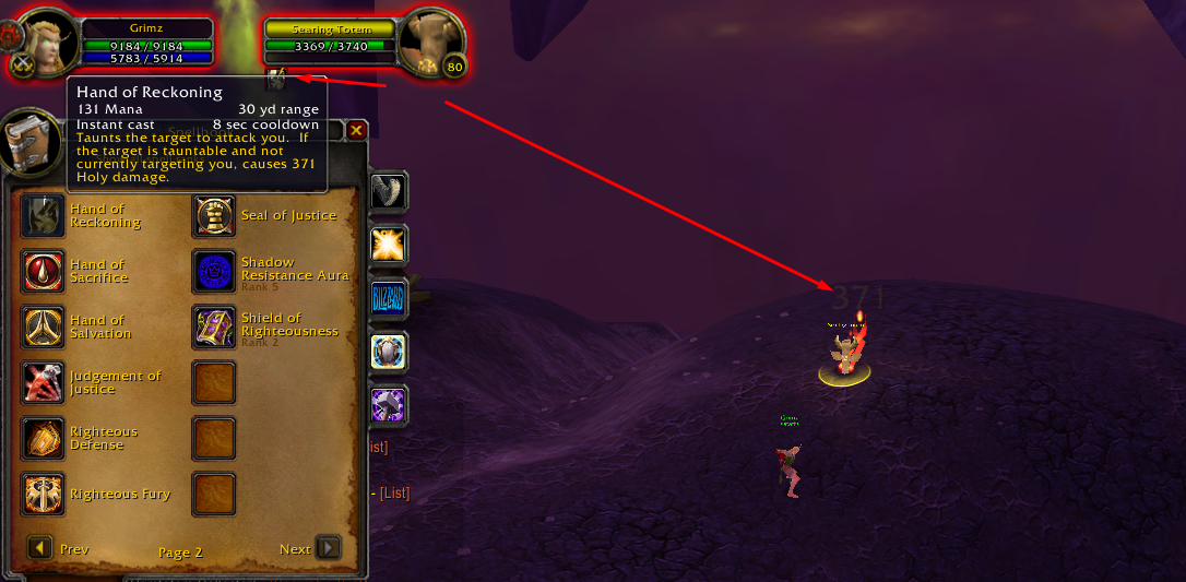 Hand of Reckoning · Issue #626 · azerothcore/azerothcore-wotlk · GitHub