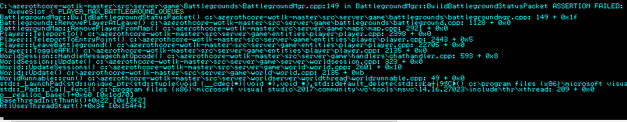[Alterac Valley] worldserver crash after defeating the Alliance boss · Issue #1756 · azerothcore ...