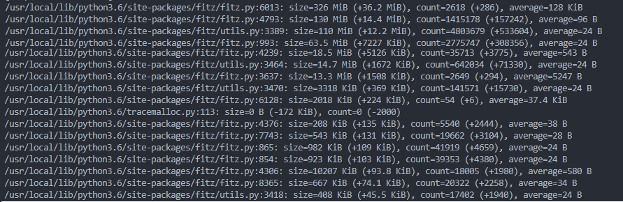Memory leak · Issue #881 · pymupdf/PyMuPDF · GitHub