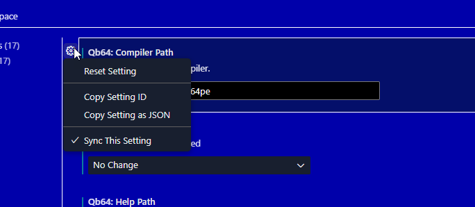 Add additional OS specific path configuration settings · Issue #116 · QB64Official/vscode · GitHub