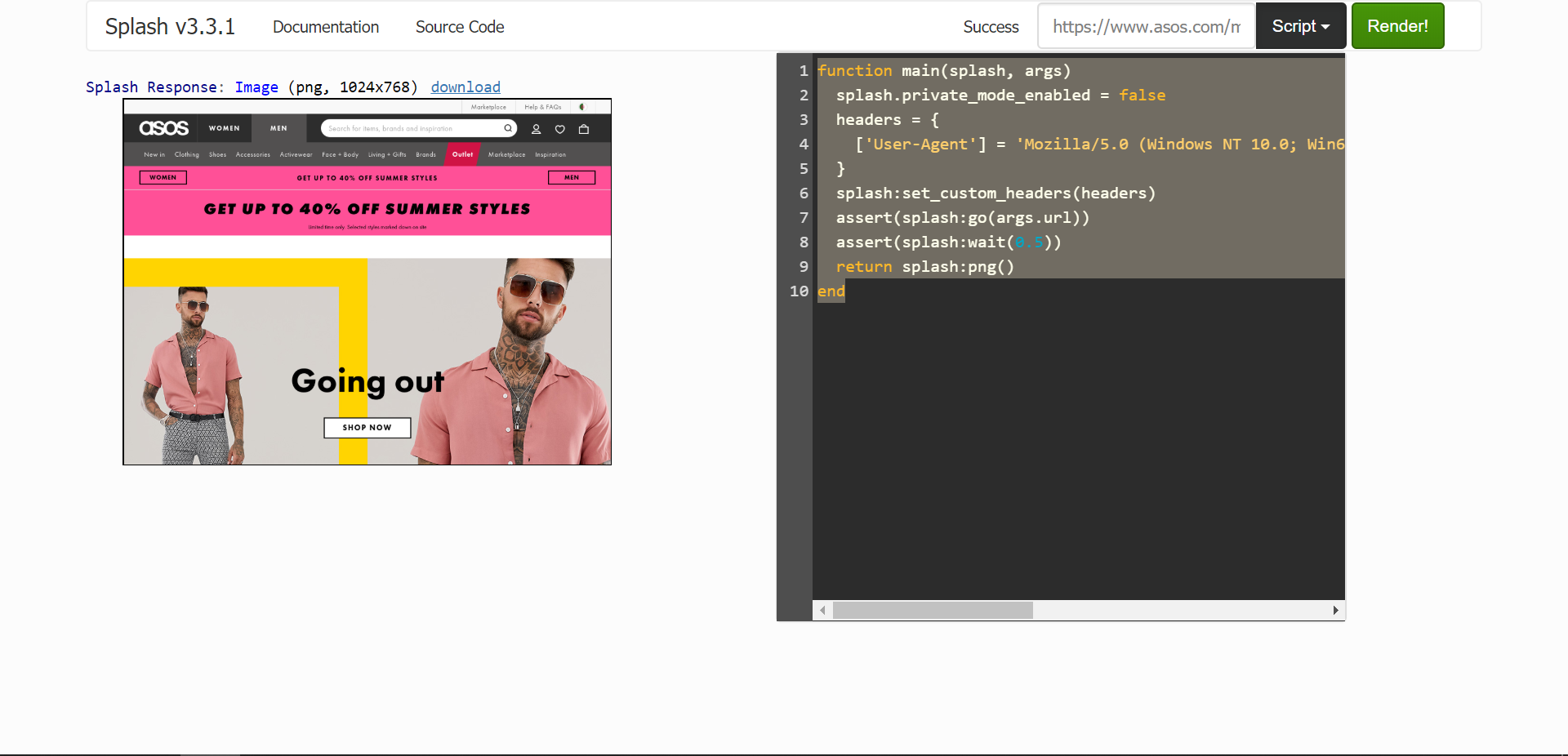 Cant get any response with Scrapy+Splash but with Pure Scrapy I get response · Issue #229 ...