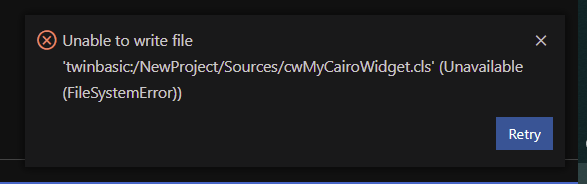 Add a cls File to the project Error · Issue #317 · twinbasic/twinbasic · GitHub