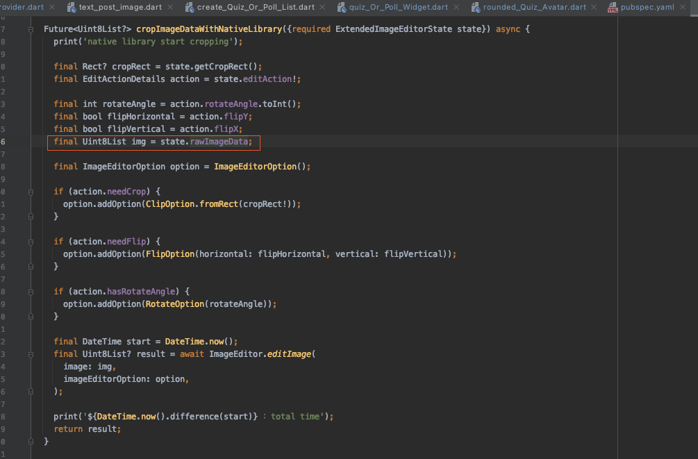 Major error occurs when trying to access the rawImageData · Issue #344 · fluttercandies/extended ...