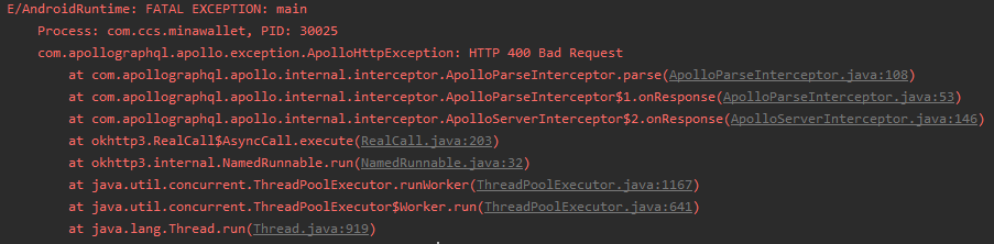 HTTP 400 Bad Request when executing a Query · Issue #2713 · apollographql/apollo-kotlin · GitHub
