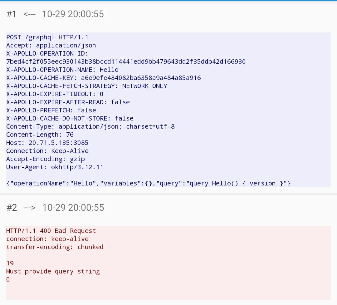 400 Bad Request When Executing A Query · Issue 2713 · Apollographqlapollo Kotlin · Github