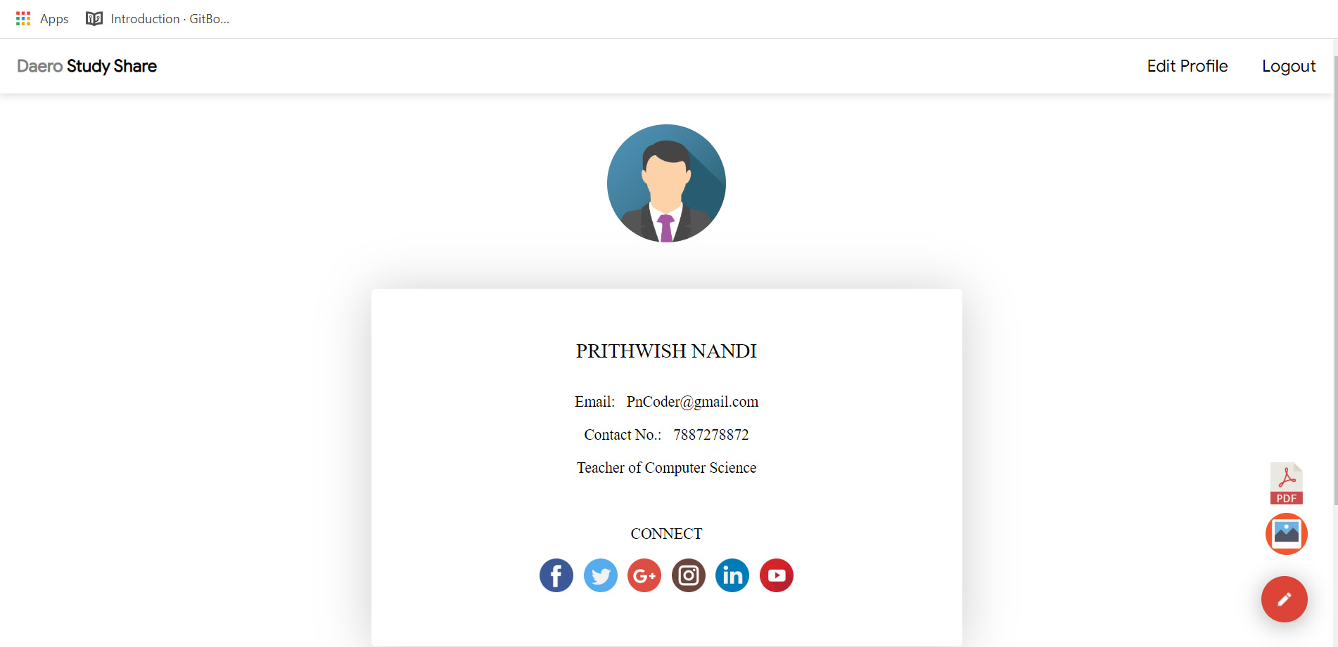 GitHub - PnCodeBreaker/Study-Share: Study Share is a Back-end enabled Social Media Web app for ...