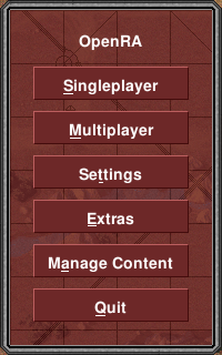 Add shortcuts (hotkeys) in the menus · Issue #15347 · OpenRA/OpenRA · GitHub