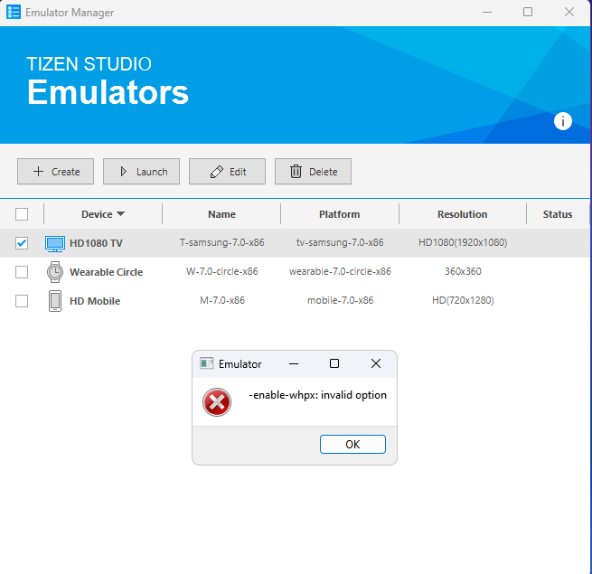 Tizen TV Samsung 7.0 not starting · Issue #233 · Samsung/Tizen.NET · GitHub