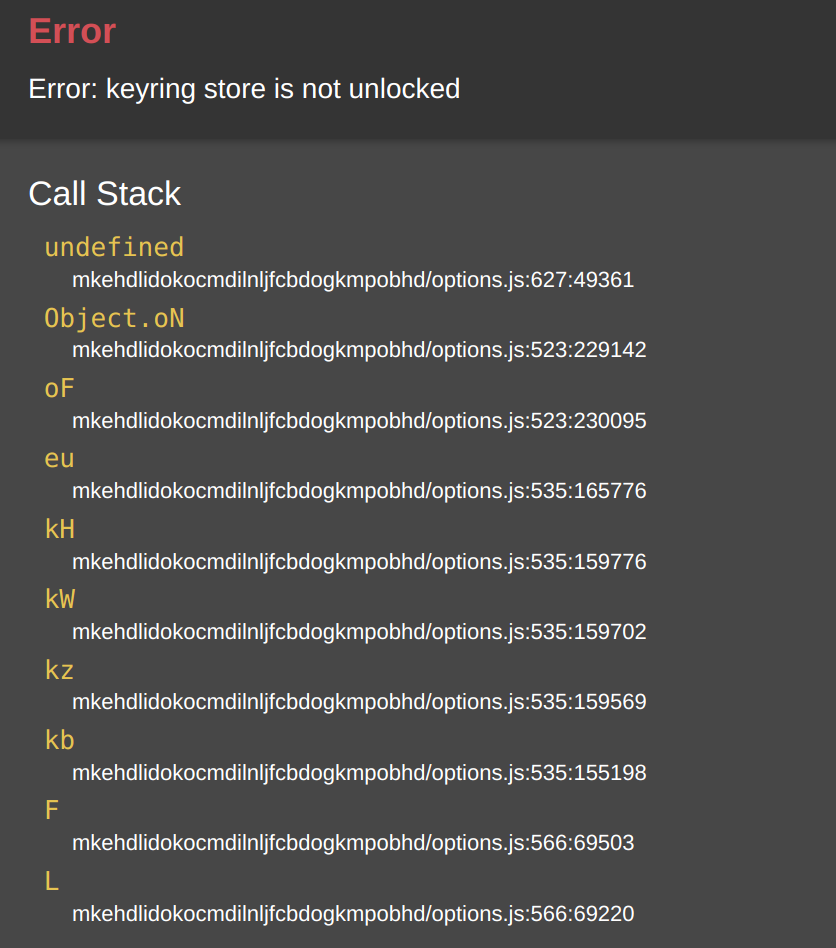 "Error: no keyring for solana" error after recovering account with ethereum wallet · Issue #3529 ...