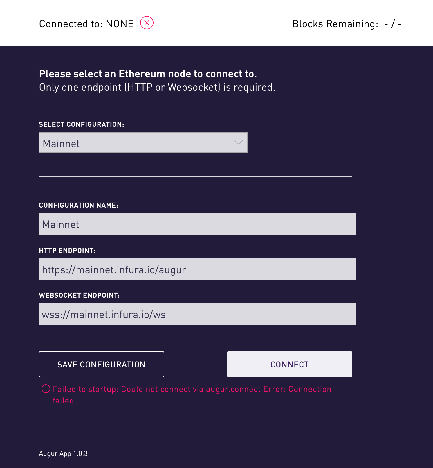 Issue Connecting to Ethereum node · Issue #169 · AugurProject/augur-app · GitHub