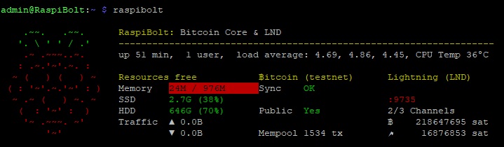 Something about LN is depleting memory · Issue #156 · raspibolt/raspibolt · GitHub