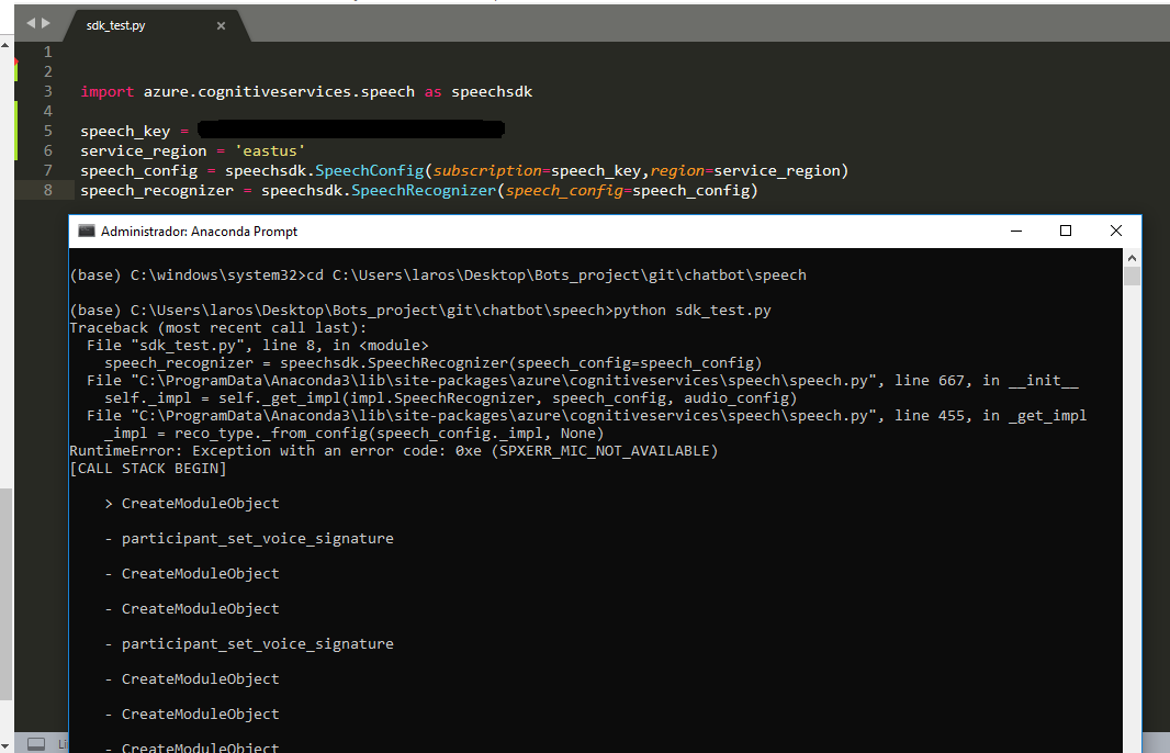 SPXERR_MIC_NOT_AVAILABLE when I run from cmd · Issue #375 · Azure-Samples/cognitive-services ...