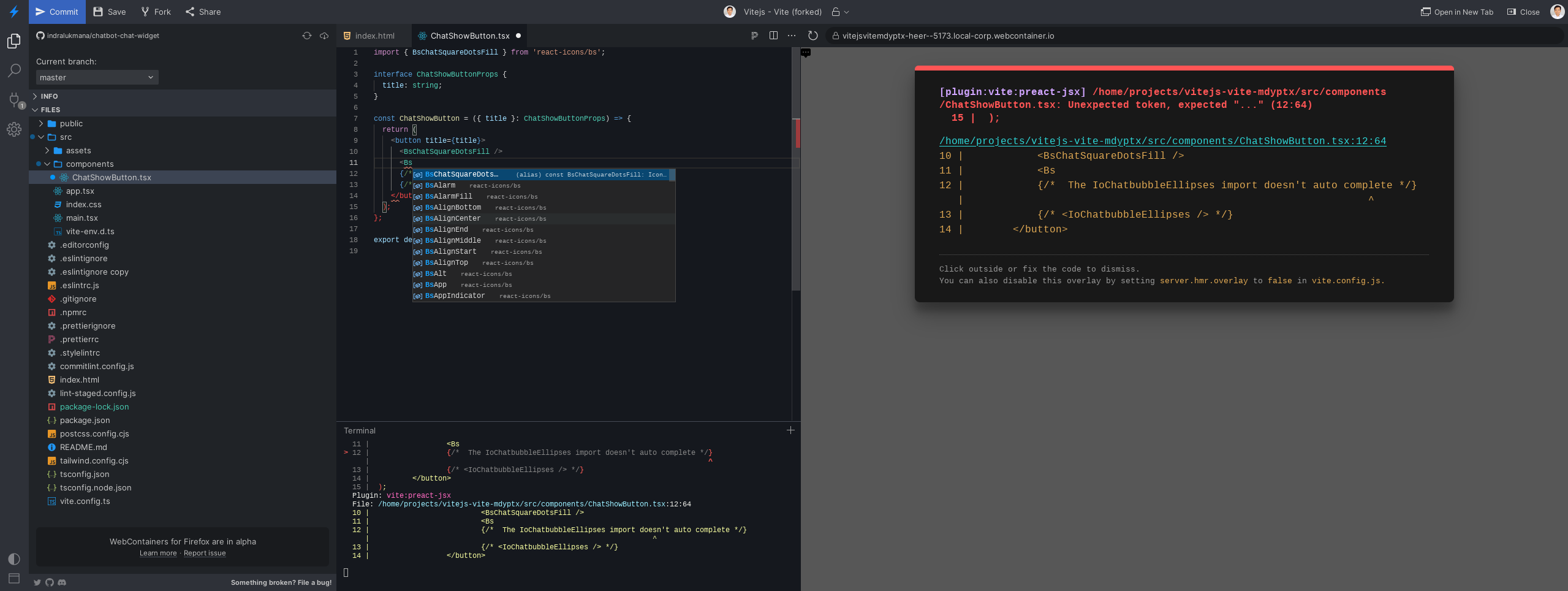 AutoComplete/Intellisense not suggesting or importing Components · Issue #499 · react-icons ...