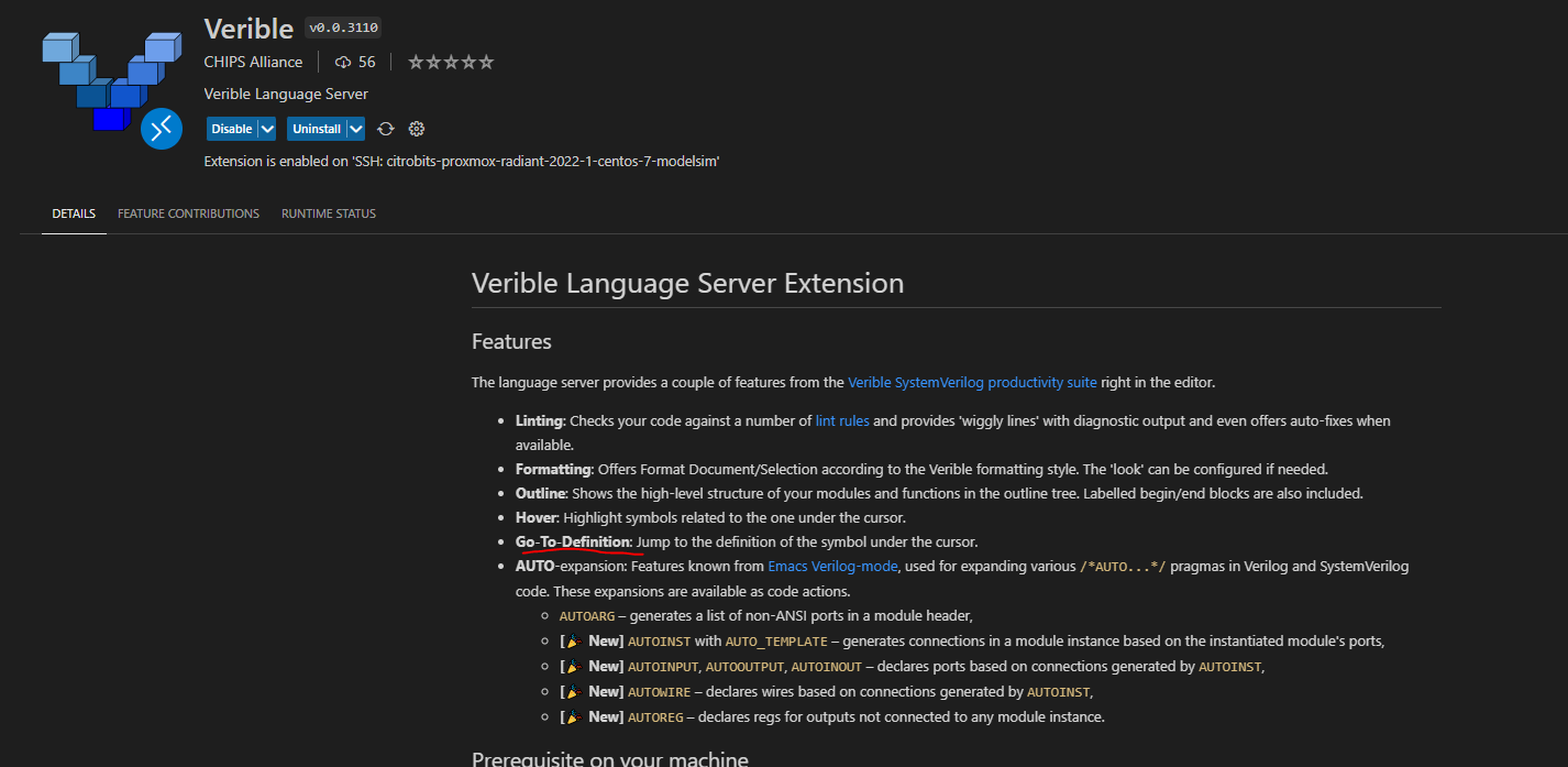 Cannot go to module instantiation definition when file is located in ...