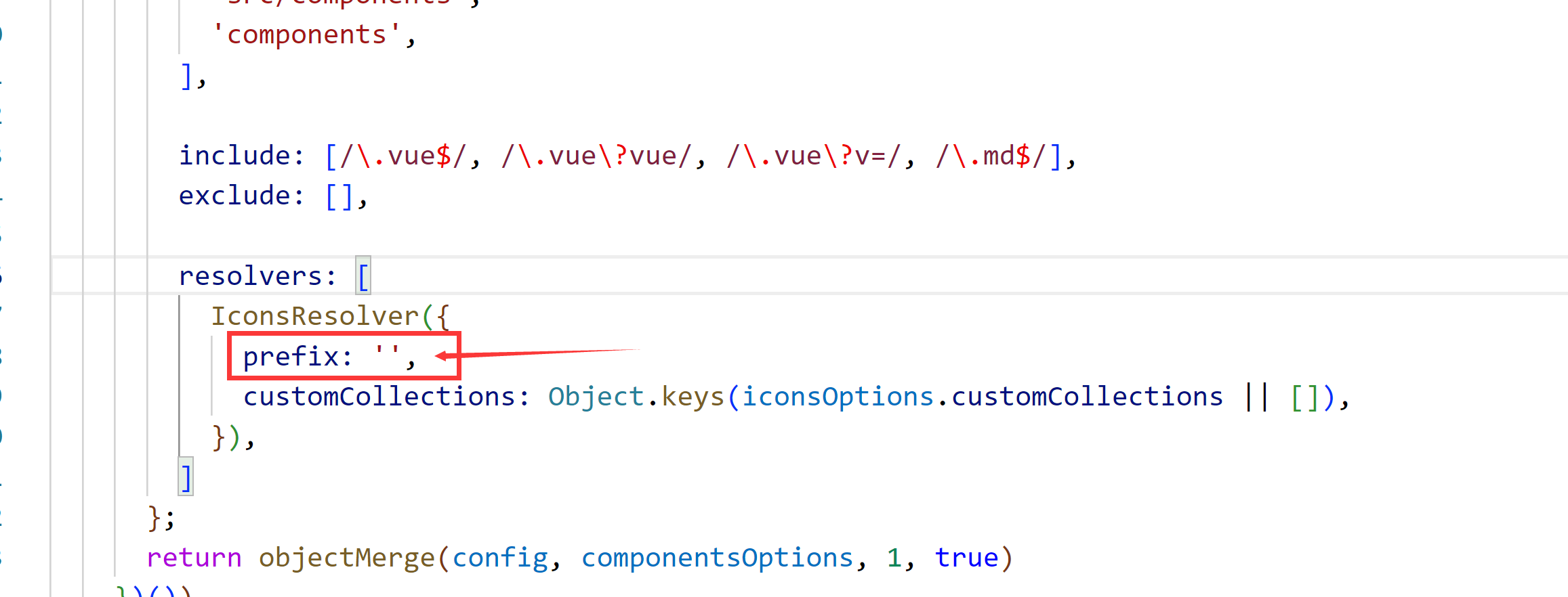 Iconsresolver Prefix Should Set An Alias Otherwise It Will Affect The Reference Of Other
