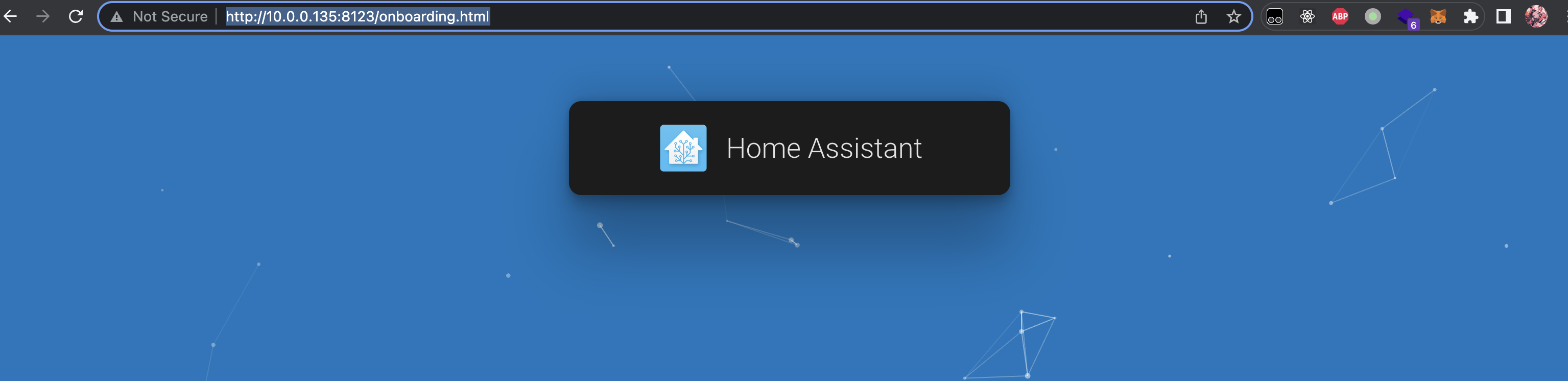 onboarding.html no any settings just showing title after configuring home setting. · Issue ...