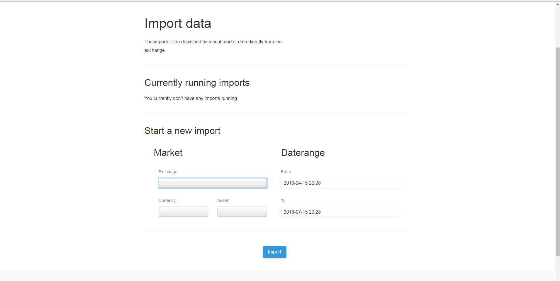 0 Exchanges data available to import · Issue #2313 · askmike/gekko · GitHub