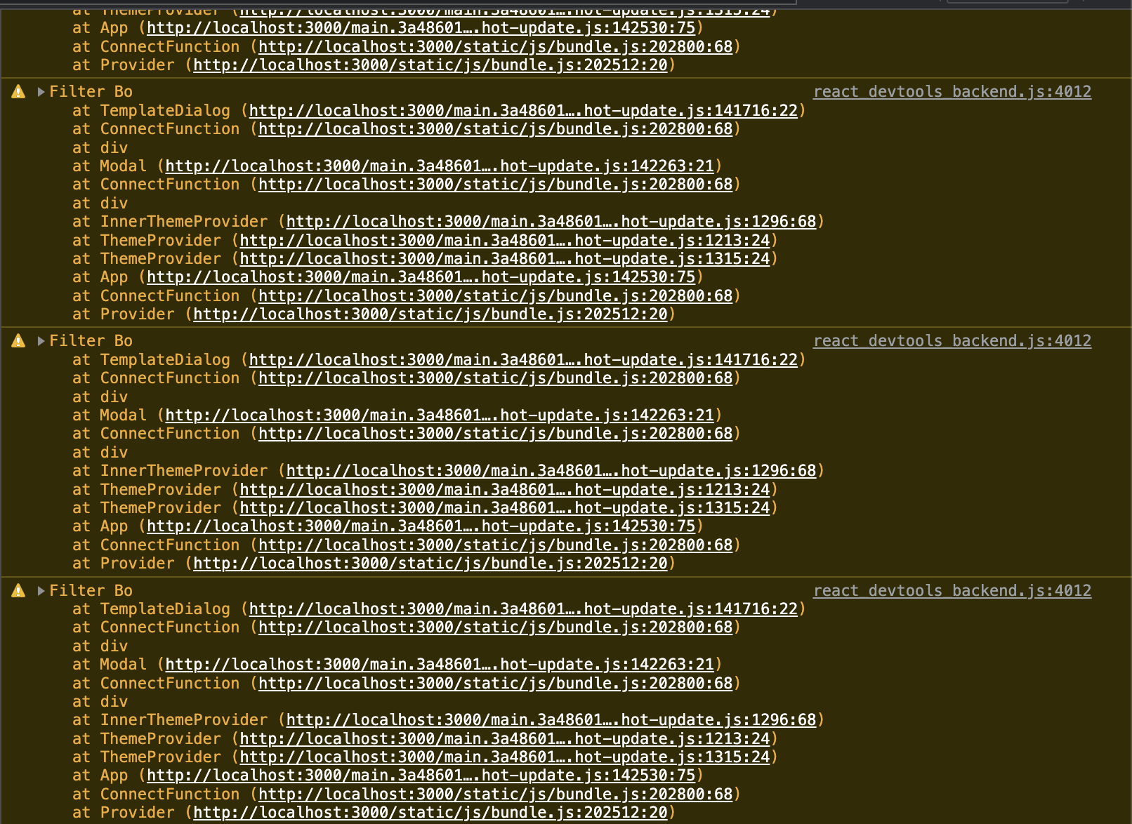 Remove excessive warnings in template dialog · Issue #2046 · epam ...