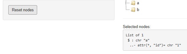 get_selected() does not change when tree is updated with updateTree() · Issue #78 · shinyTree ...