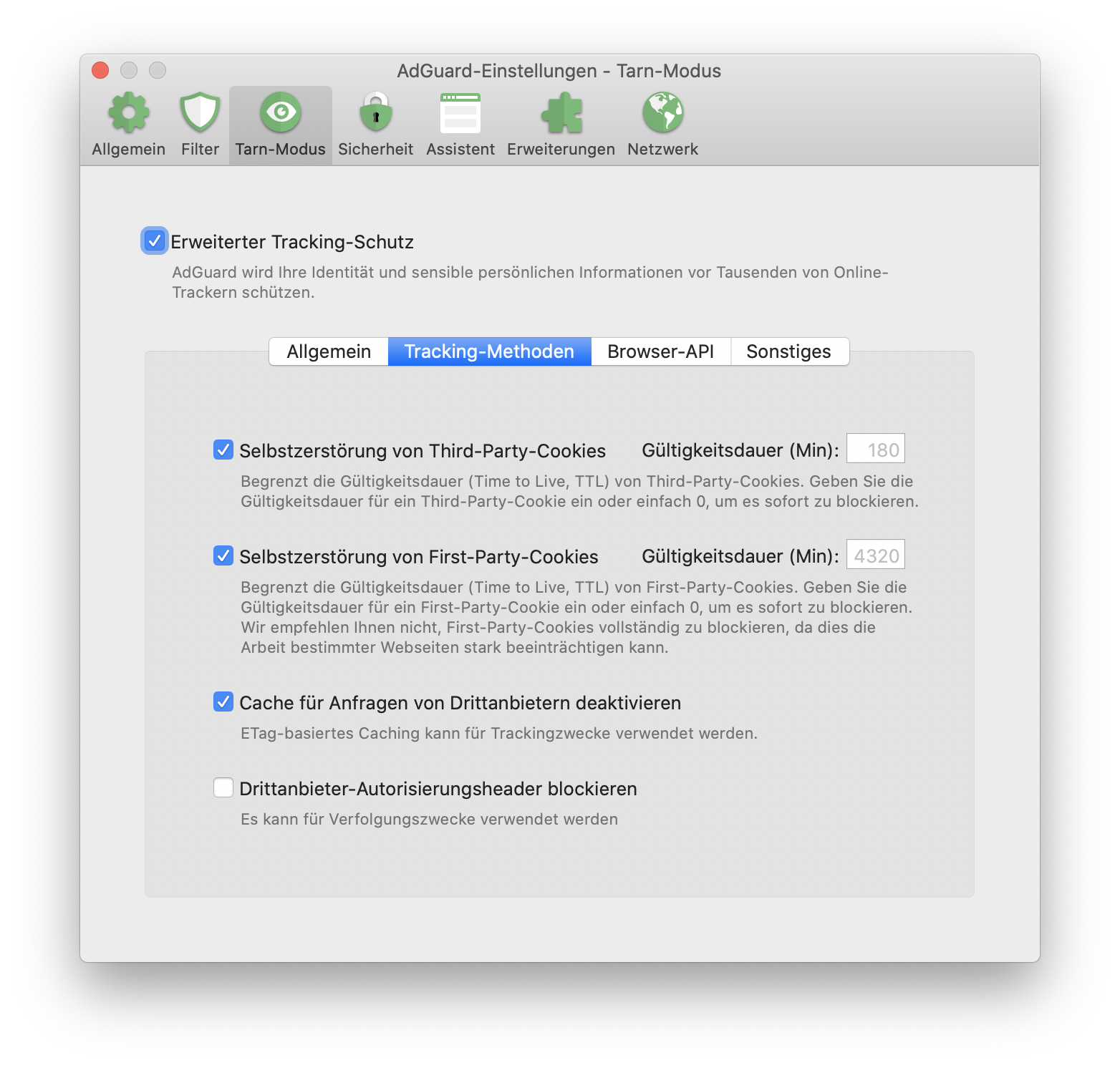 Destroy Cookies after days not minutes · Issue #708 · AdguardTeam ...