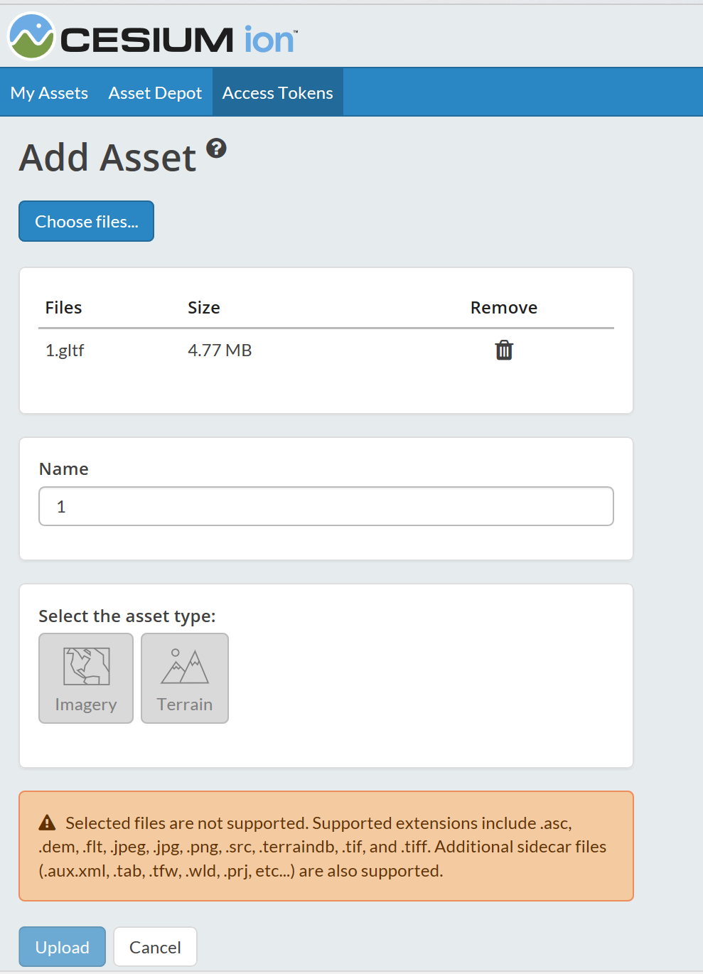 Uploading A 3d Model · Issue 22 · Cesiumgscesium Ion Rest Api Examples · Github
